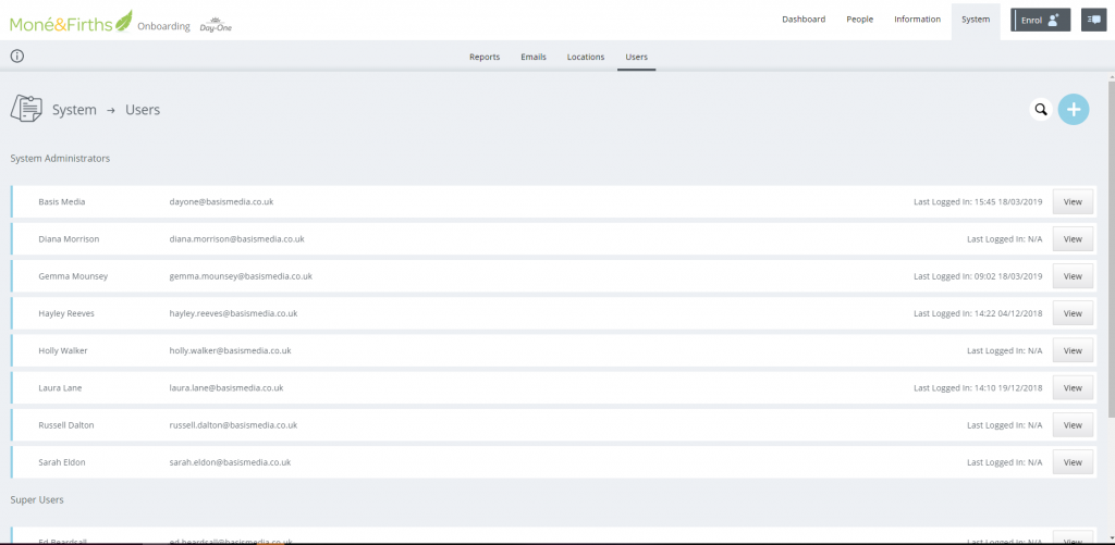 Users | DayOne Documentation