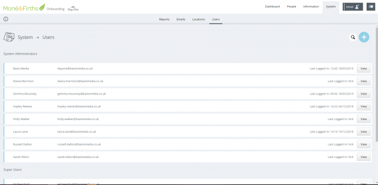 Users | DayOne Documentation